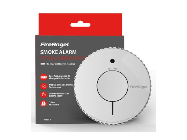 Optical Smoke Alarm 10 Year Battery FA6620-R – Home Hardware