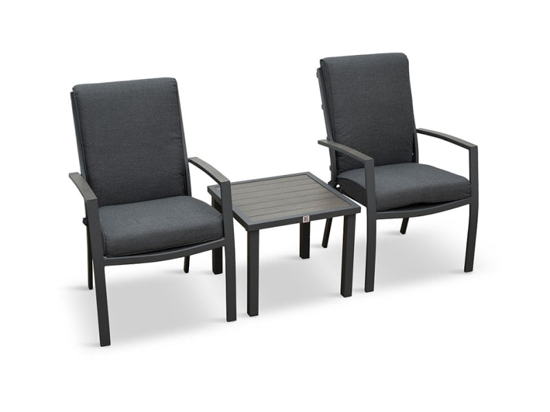 Milano Duo Set + High Back Chairs Grey MNO/SET10 – Home Hardware